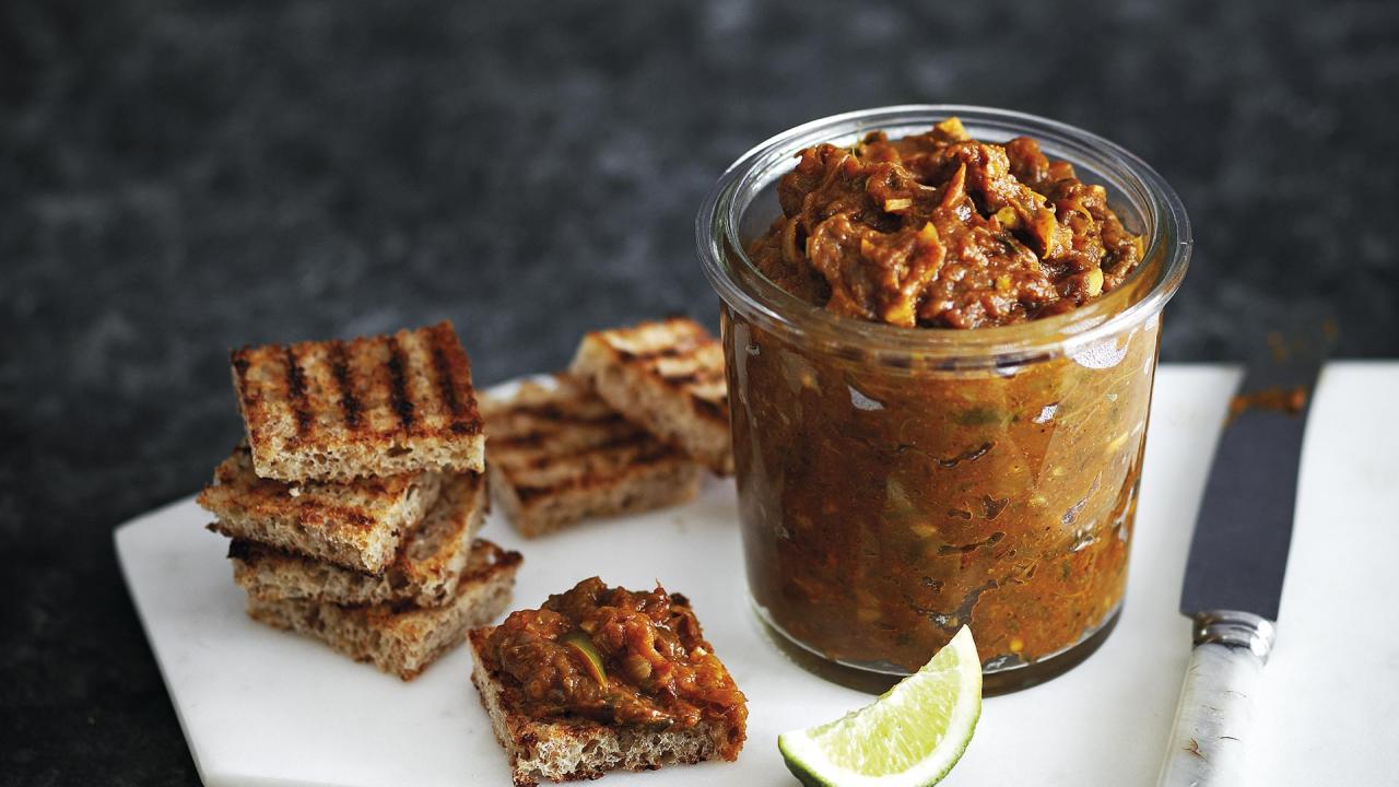 Make Raghavan Iyer's aubergine-garlic paté | Recipes | Foodism