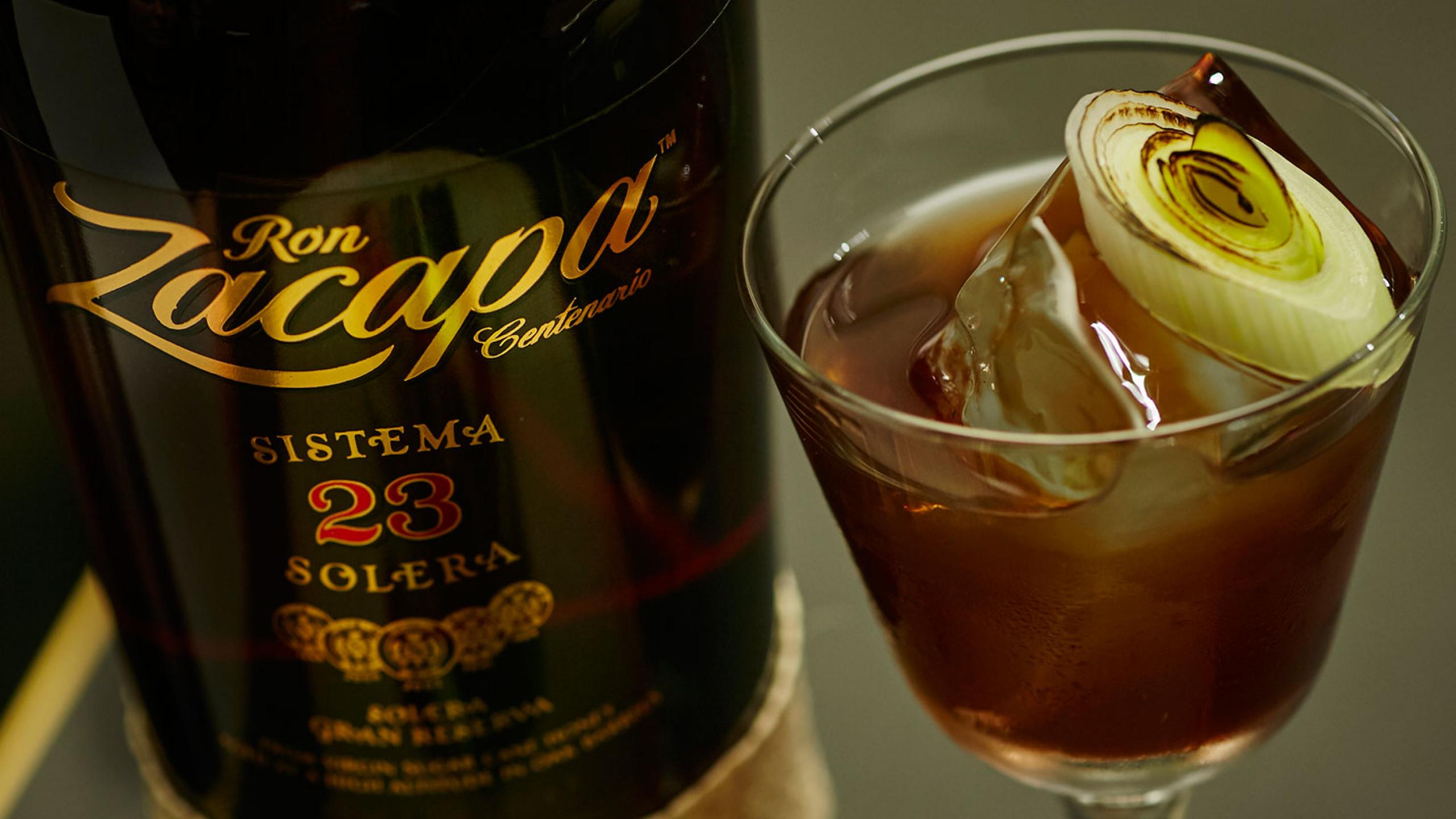 Ron Zacapa's rum cocktail with leek and balsamic vinegar | Recipes ...