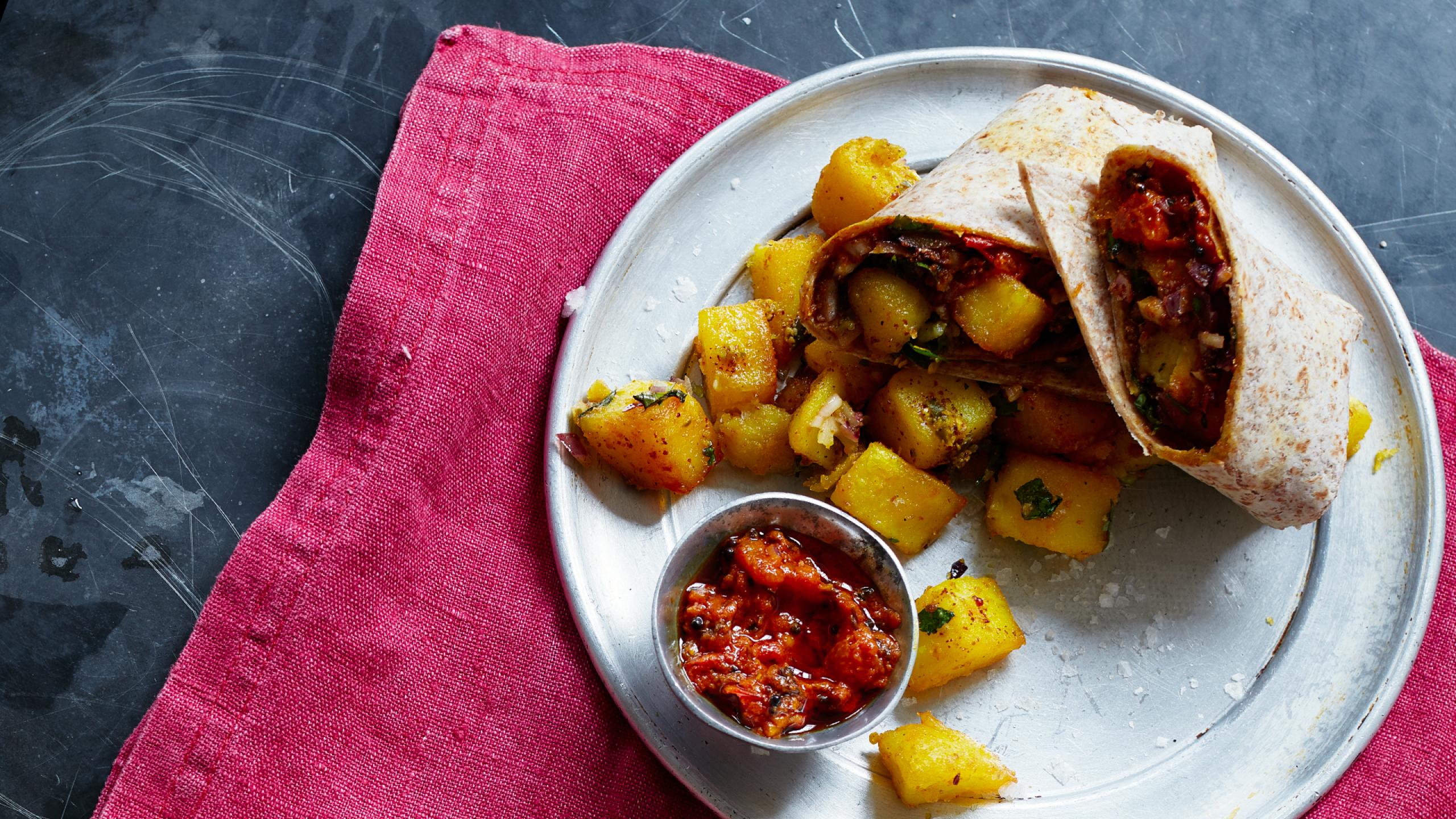 Make Nisha Katon's Indian-inspired chip butty | Recipes | Foodism