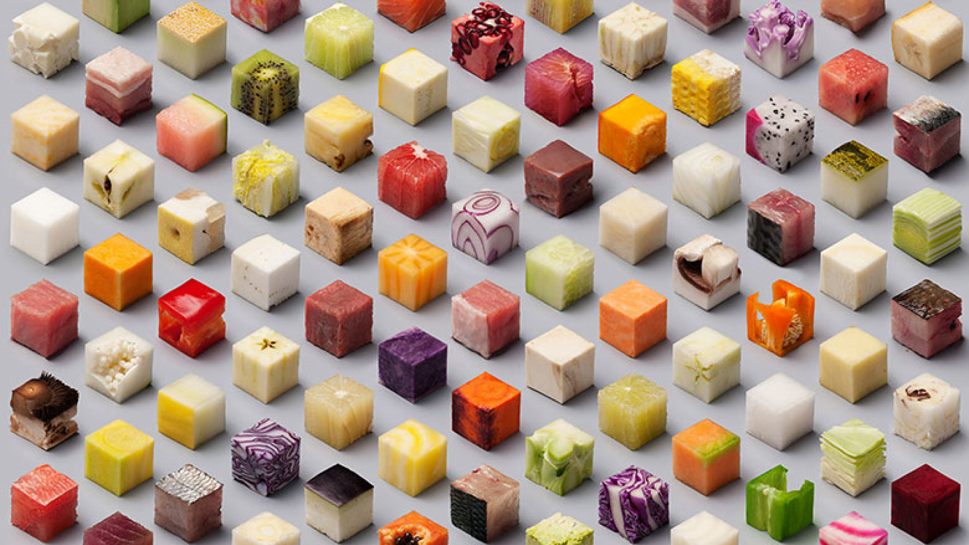 Food as art: Lernert & Sander's raw food collage Cubes | Foodism